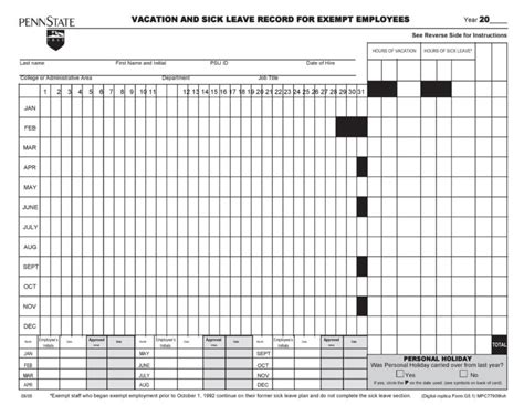 47 Employee Vacation Trackers Excel And Word Templatelab