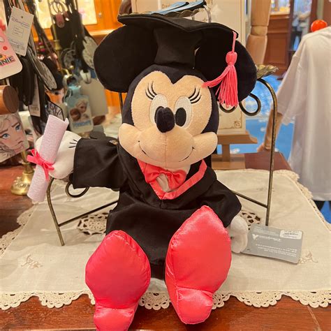 Hkdl Minnie Mouse Graduation Plush【ready Stock】 Castleplanethk