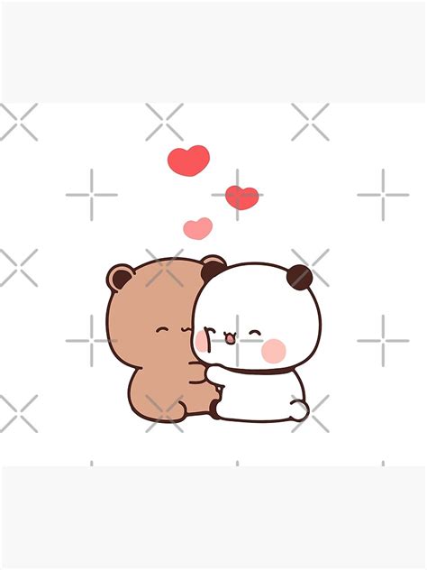 Panda Bear Bubu And Dudu Hugs Love Poster For Sale By Dev Ilyass