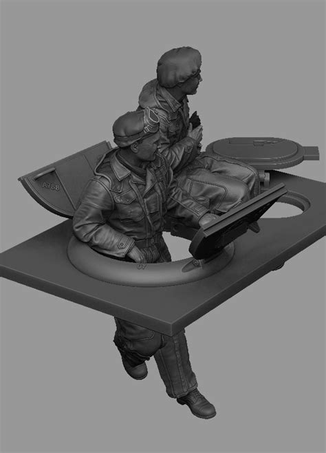 British Sherman Tank Pixie Suit Turret Crew Panzerart Fi35 215