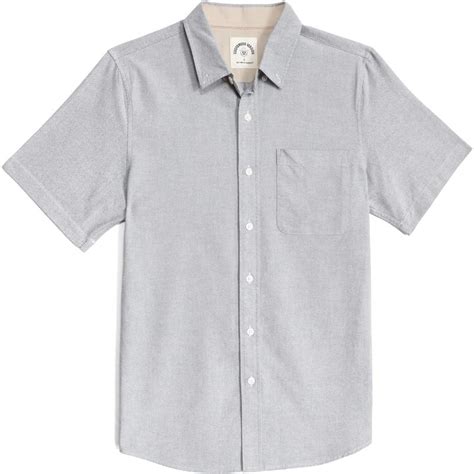 Dubinik® Mens Button Down Short Sleeve Shirt 100 Cotton Plaid Casual