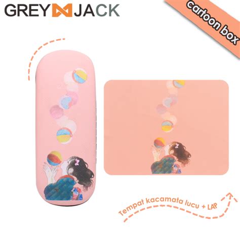 Grey Jack Tempat Kacamata Box Kacamata Cepuk Magnet Free Lap Karakter