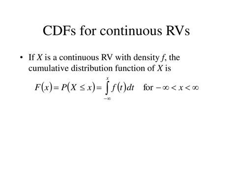 Ppt Cumulative Distribution Functions Powerpoint Presentation Free