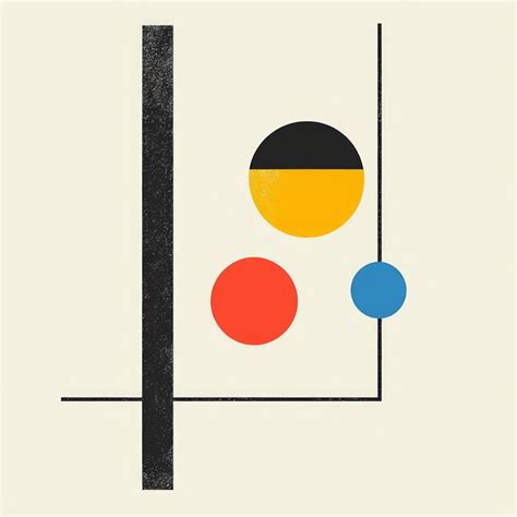 Abstract Geometric Design With Bold Colors And Textured Lines Premium Ai Generated Image