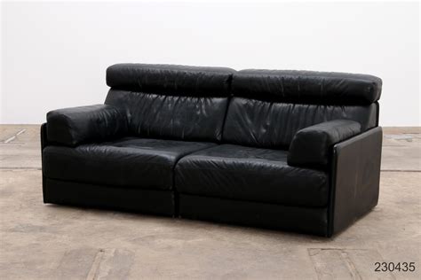 De Sede Ds76 Two Seat Sofa Bed In Black Upholstery By De Sede Design Team For Sale At 1stdibs