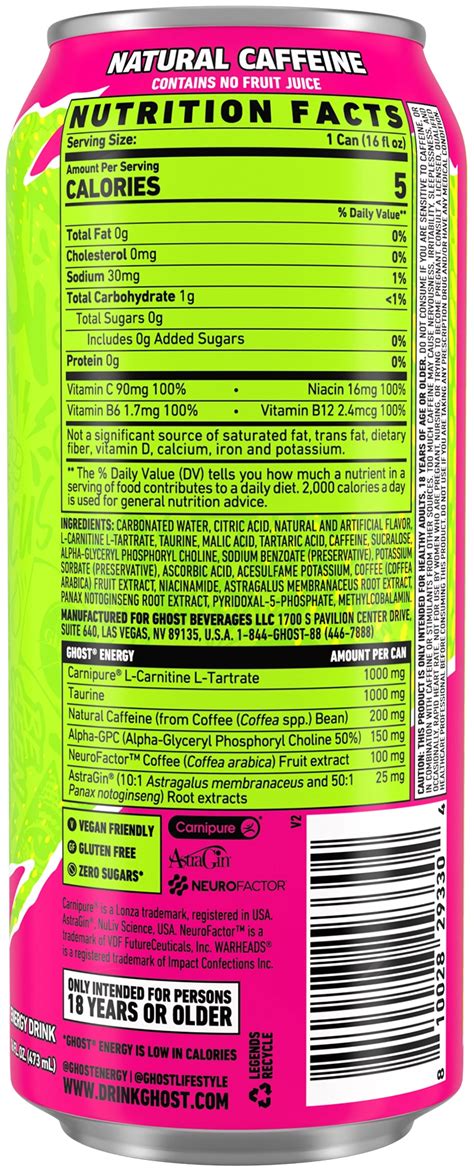 Ghost® Energy X Warheads® Warheads® Sour Green Apple Drinkghost