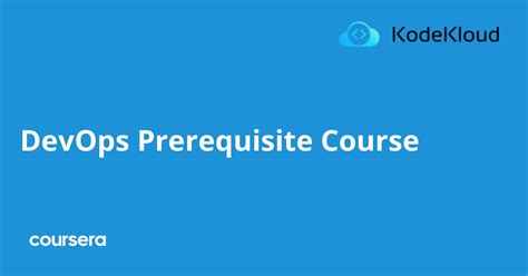 Devops Prerequisite Course Coursera