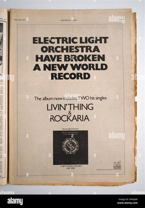 Werbespot F R Elo Oder Das Electric Light Orchestra In Der Er