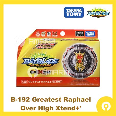 Takara Tomy Beyblade Burst B Greatest Raphael Over High Xtend Toys Gasing Spinning Top