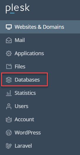 Edit Database User Permissions In Plesk Panel