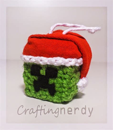 Craftingnerdy Minecraft Inspired Plush Christmas Tree Ornaments