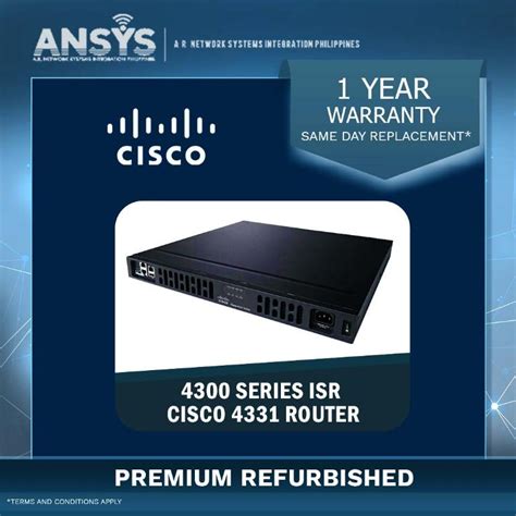 Cisco 4331 Integrated Series Router Refurbished Computers And Tech