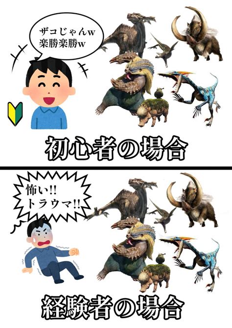 源の琉璃🦀 On Twitter 序盤モンスターの認識の違い