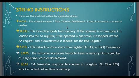 String In Assembly Language Part 16 Youtube