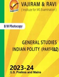 Vajiram Ravi India Polity Part 1 2 Book With Spiral For IAS General