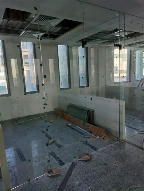 Swing Frameless Glass Door Partition For Officehotel Thickness 10