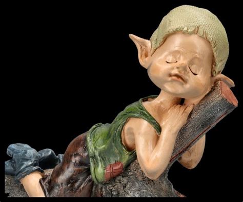 Sleeping Pixie Goblin Relaxing Garden Decoration