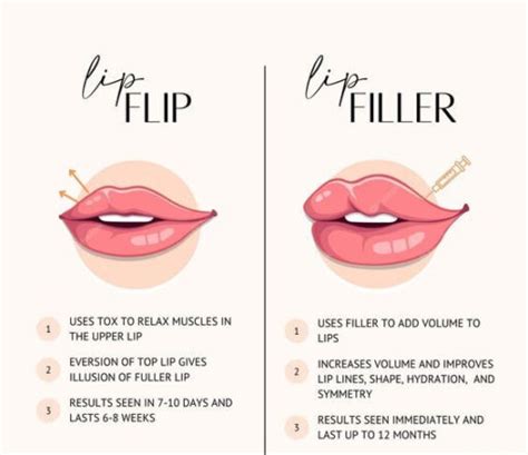 Lip Flip Vs Lip Filler Infovis