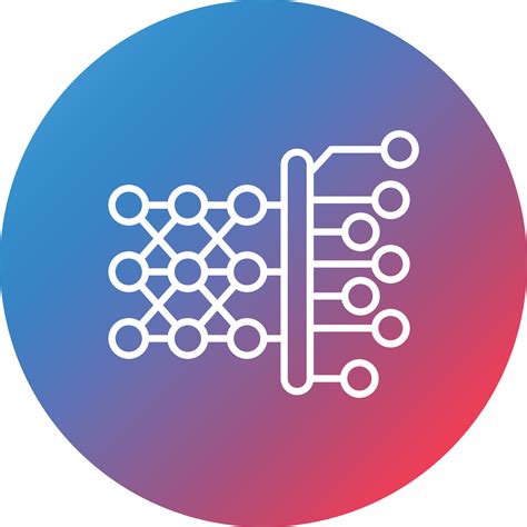 Deep Learning Line Gradient Circle Background Icon 16866547 Vector Art At Vecteezy