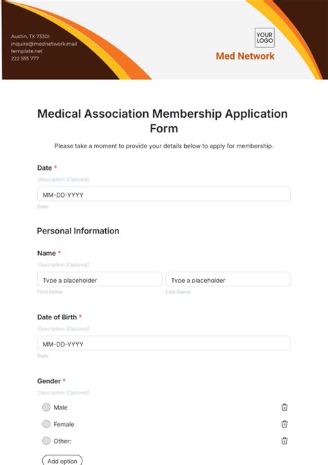 Free Gym Membership Form Template To Edit Online