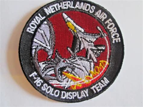 AFFICHAGE SOLO ROYAL NETHERLANDS AIR FORCE F fer brodé patch P EUR PicClick FR