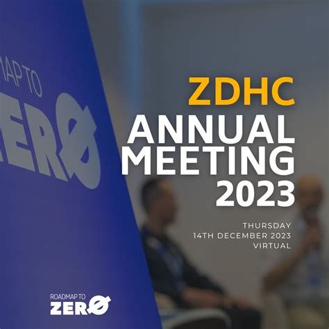 Zdhc Roadmap To Zero Programme On Linkedin Our Zdhc Annual Event Is
