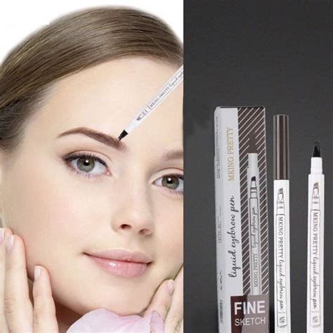 Suake Liquid Eyebrow Pen Makeup Waterproof Sweatproof 4 Colors Original