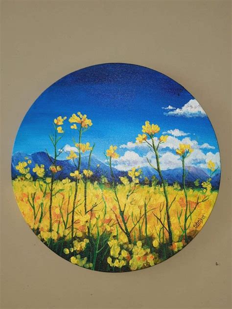 88 Circle Paintings On Canvas Ideas Circular Canvas Circle Painting