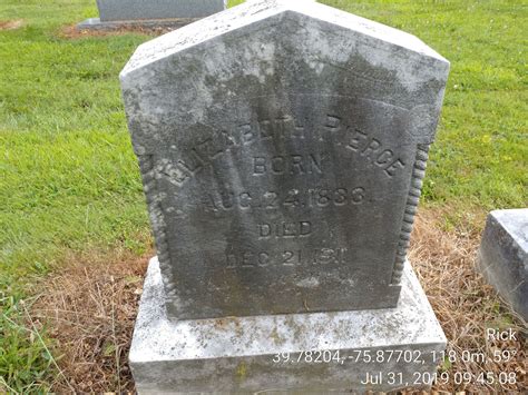 Mary Elizabeth Eliza” Scotten Pierce 1833 1911 Find A Grave Memorial