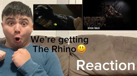 Kraven The Hunter Official Red Band Trailer Hd Reaction Youtube