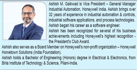 Ceos Forum Ashish Gaikwad Vp General Manager Industrial