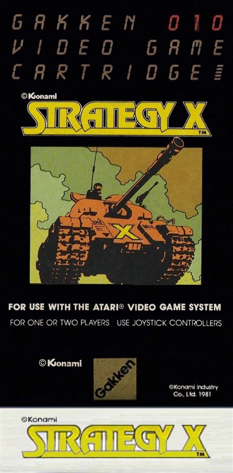 Strategy X Atari Label Reproduction Relabeling Atariage Forums