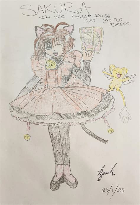 Sakura In Her Cat Battle Cosume Rcardcaptorsakura