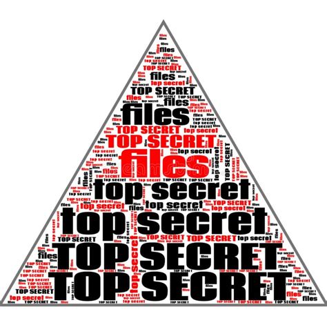 Top Secret Conspiracy Files Abstract Background Text Shapes Stock