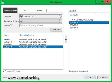 Add Windows 2012 Servers To Server Manager