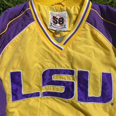 Vintage Lsu Louisiana State University Windbreaker Depop