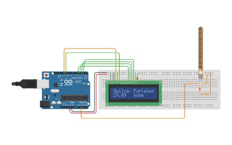 Circuit Design Sensor Flex Tinkercad