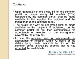 E Way Bill PPTX