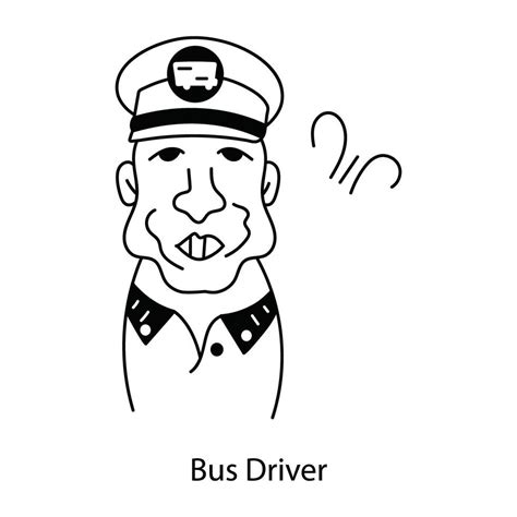 Trendy Bus Driver 42978862 Vector Art At Vecteezy