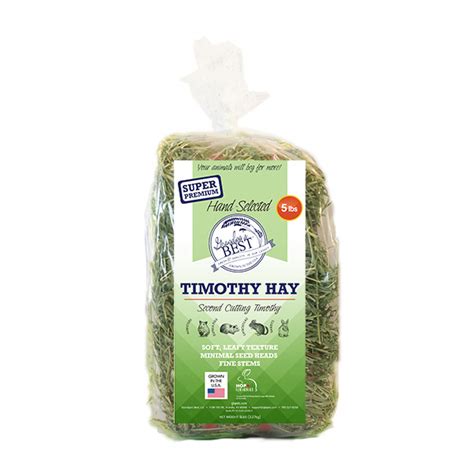 Second Cutting Timothy Hay Mini Bale 5lb Grandpas Best
