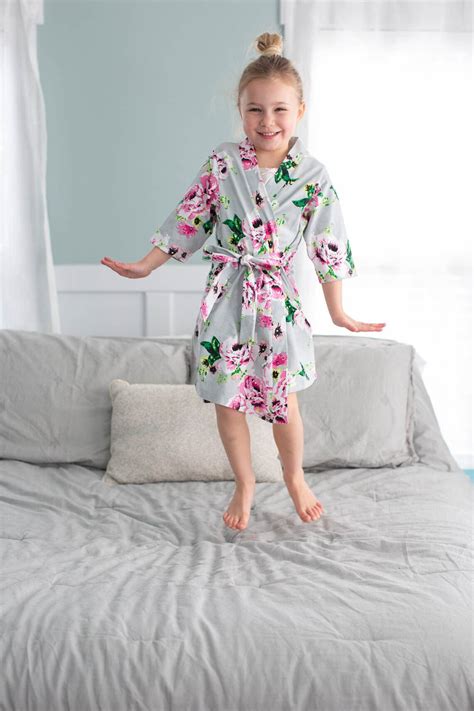 2 Pc Olivia Mommy And Me Robe Set Matching Mom And Daughter Etsy