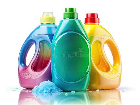 A Vibrant Closeup Of A Modern Liquid Laundry Detergent Container