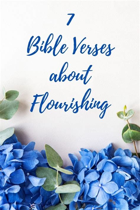 Bible Verses About How To Flourish In Your Faith