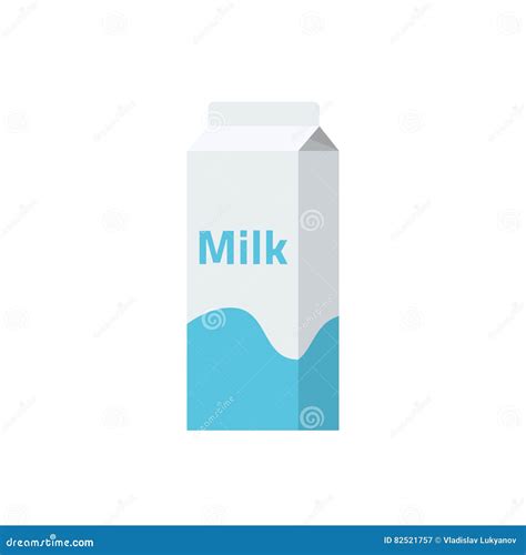 Milk Carton Logo Icon Free Hand Drawing Vector Illustration