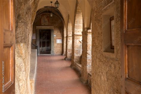 Entrance Of Monastery Of San Benedetto Or Sanctuary Of The Sacro Speco