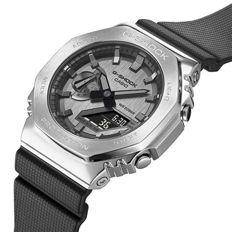 カシオーク 限定モデル G SHOCK Gショック 2100 MetalCovered カシオ CASIO アナデジ 腕時計 八角形 ブラック
