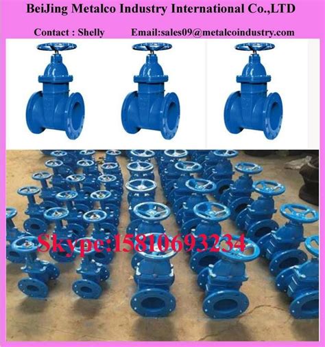 Non Rising Stem Resilient Seated Gate Valve DIN3352 F4 Metalco Valve