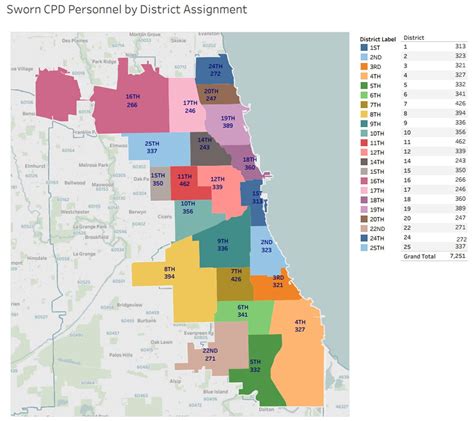 Mapping For Justice Map Showing Chicago Police Distri
