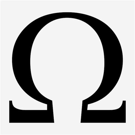 Premium Vector Greek Alphabet Symbol Omega