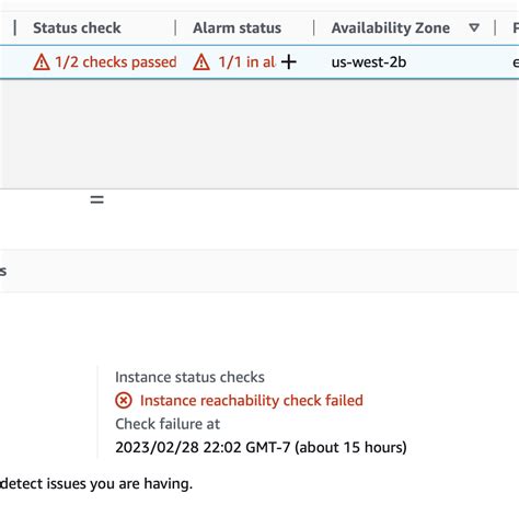 Why Would An Instance Fail A Status Check Raws